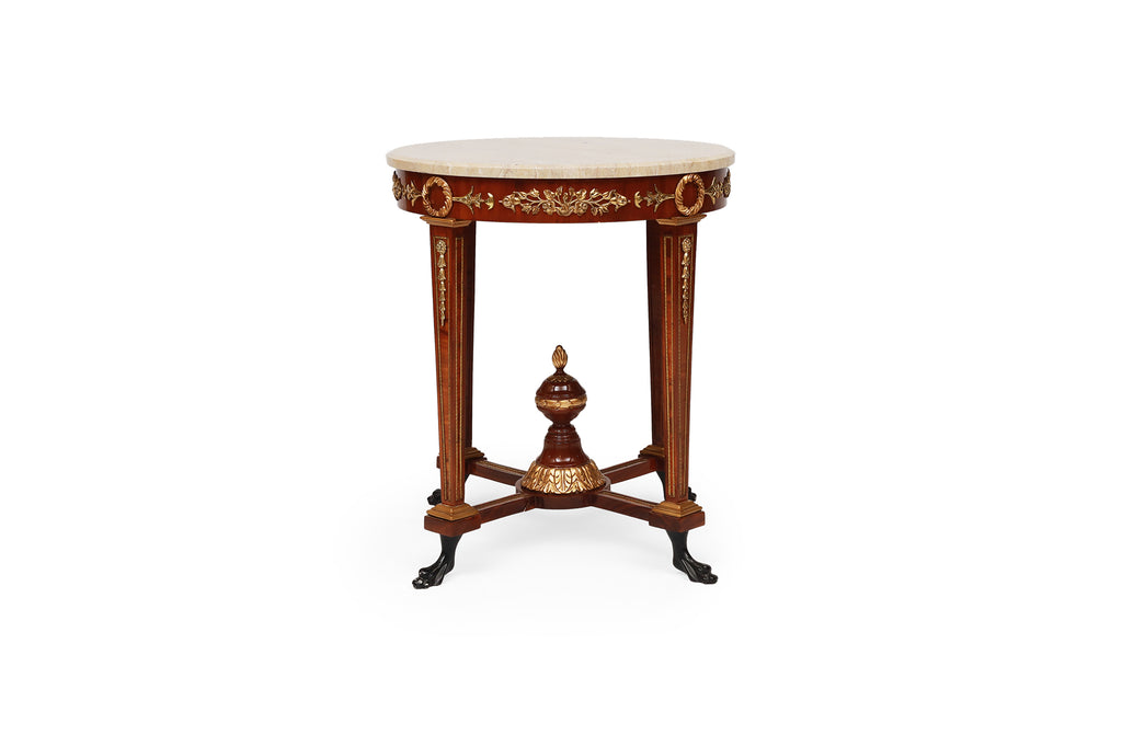 French Style Round Corner Table– Vintage Works