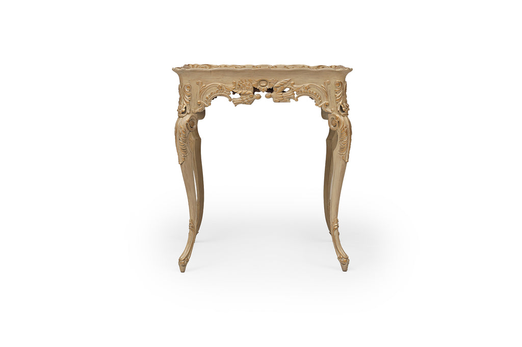 Louis XIV Style Carved Ivory Corner Table– Vintage Works